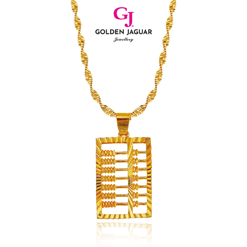 GJ Jewellery Emas Bangkok Emas Korea 24K Gold Plated Necklace Sempoa ...