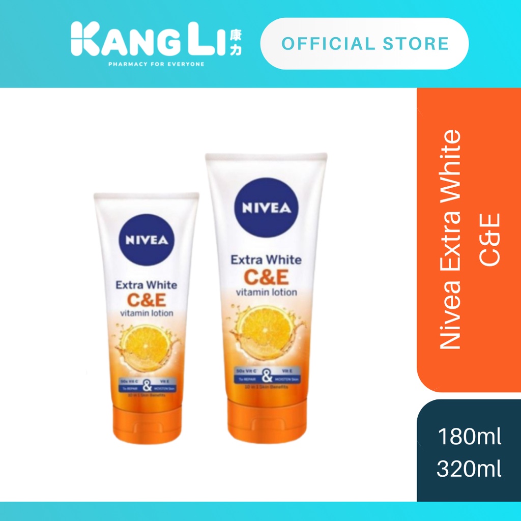 Nivea Extra White C&E Vitamin Lotion 180ml/320ml | Shopee Malaysia