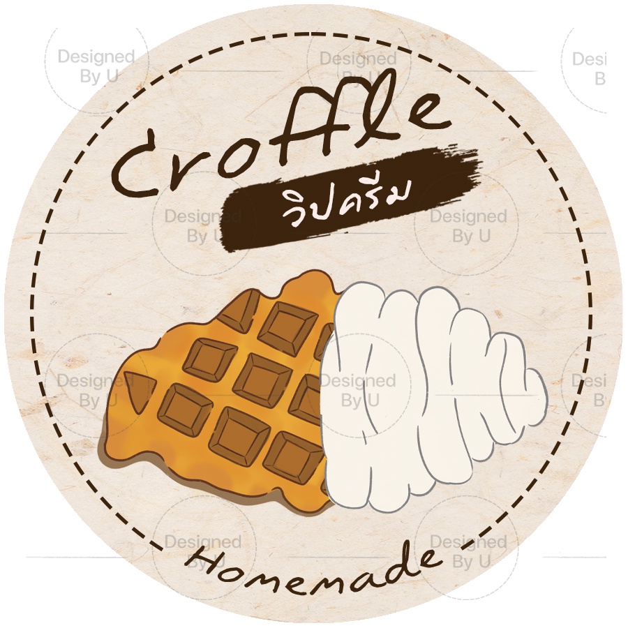Croffle Sticker Various Faces Bakery Product Label-S12 | Shopee Malaysia