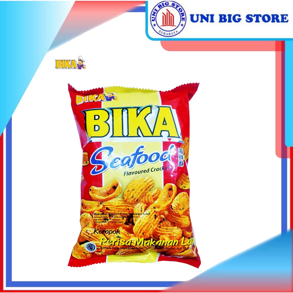 Bika Seafood Flavored Crackers 70 gr Seafood Flavored Crackers | Shopee ...