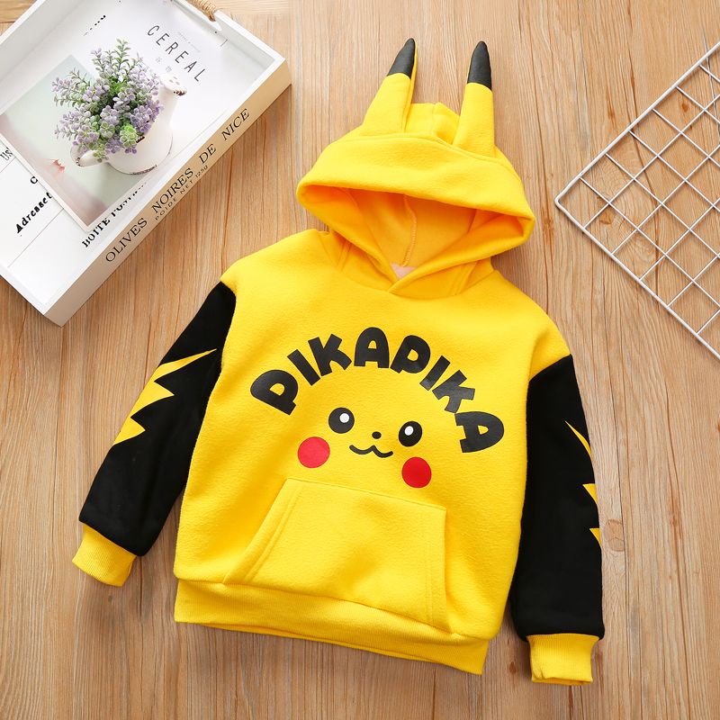 Pikachu Hooded Clothes Kids Pikachu Costume Hoodie Cute Clothes Pikachu ...