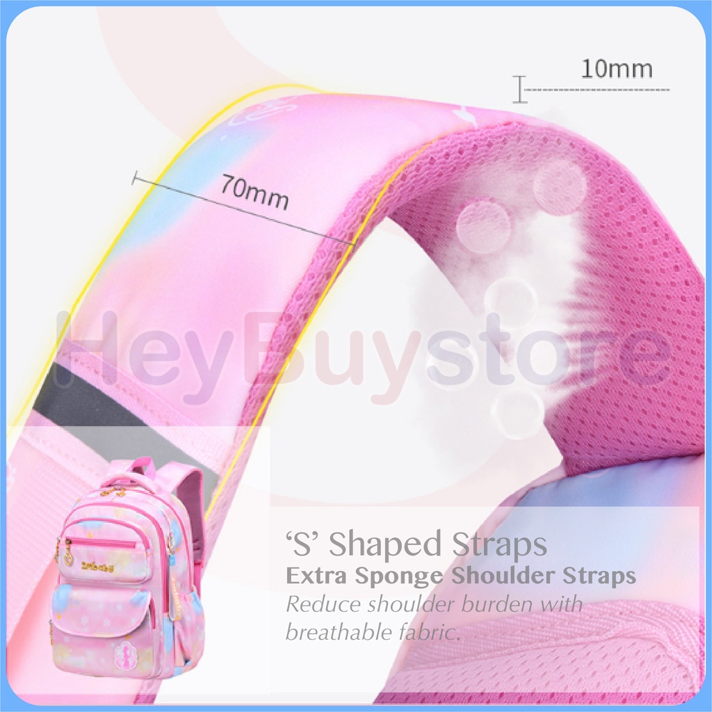 ZMBABY 45cm Primary School Bag Girl Beg Sekolah Rendah Budak Perempuan ...