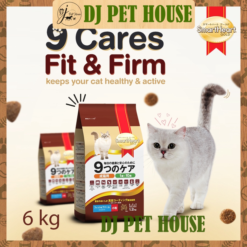 SmartHeart Gold Premium Cat Dry Food Fit And Firm Formula 6Kg(1kg X 6 bag) | Shopee Malaysia