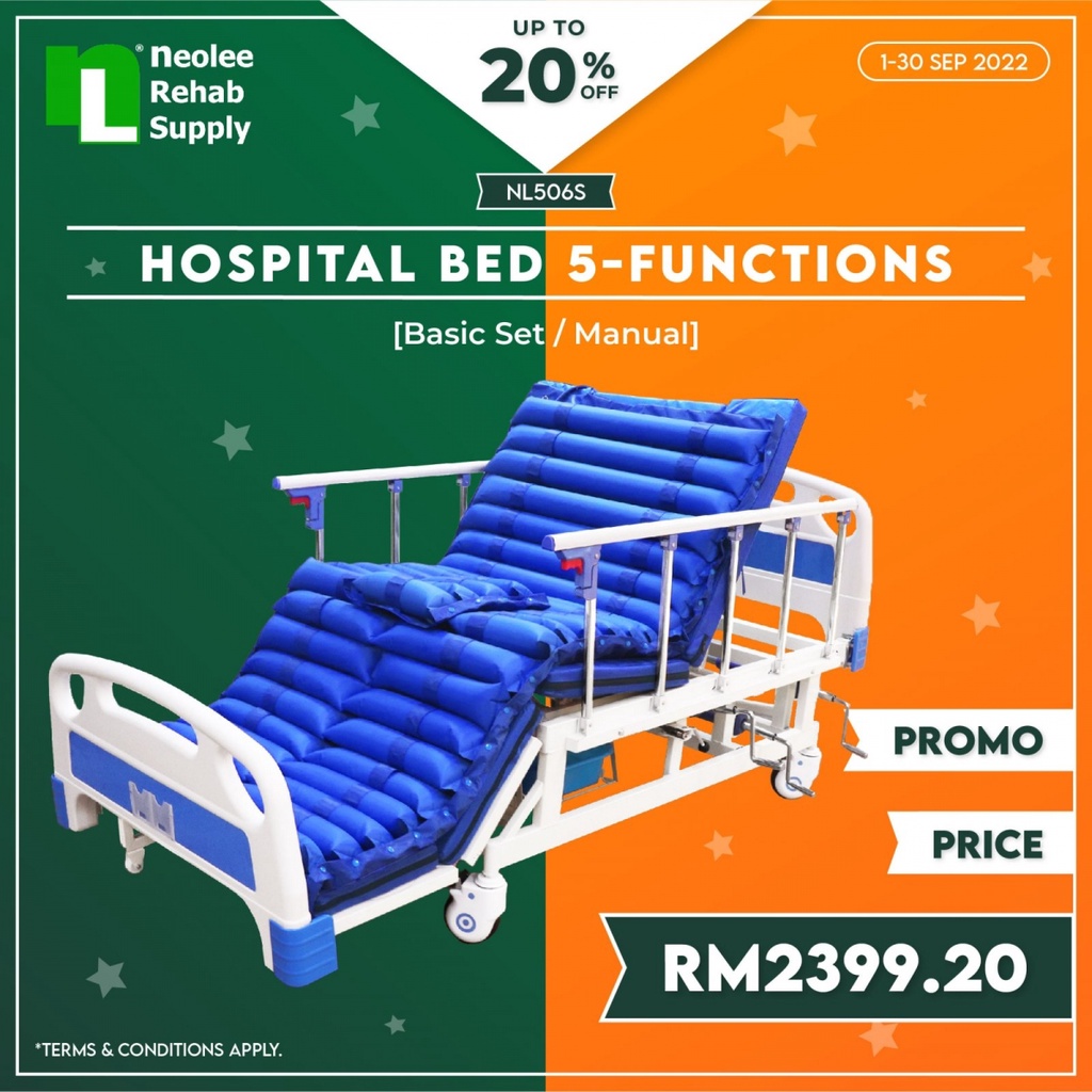 Neolee Hospital Bed 5 Functions Manual, Neolee 3 Functions Medical Bed ...