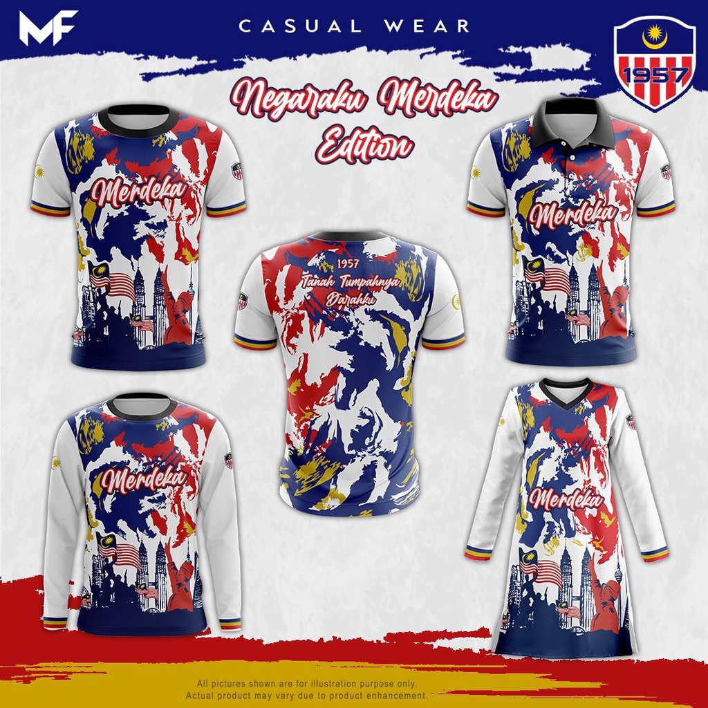 [FREE 2 GIFTS] BAJU MERDEKA NEGARAKU MALAYSIA EDISI 2022 | Shopee Malaysia