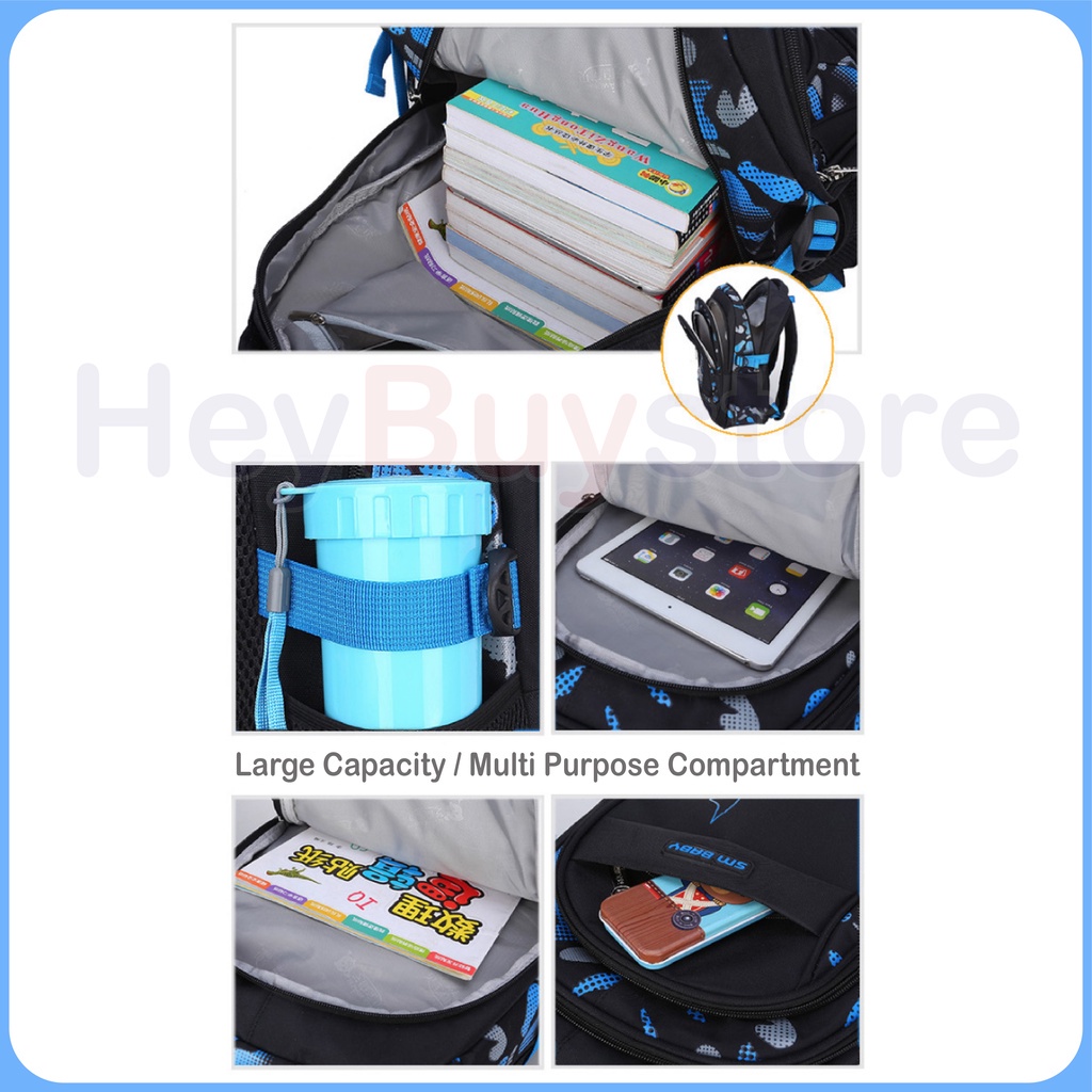 ZMBABY 46cm Primary Secondary School Bag Student School Bag Beg Sekolah ...