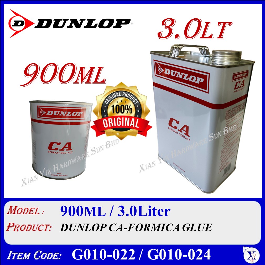 G010-022 (900ML) / G010-024 (3.0LT) Dunlop CA Contact Adhesive Glue/CA ...