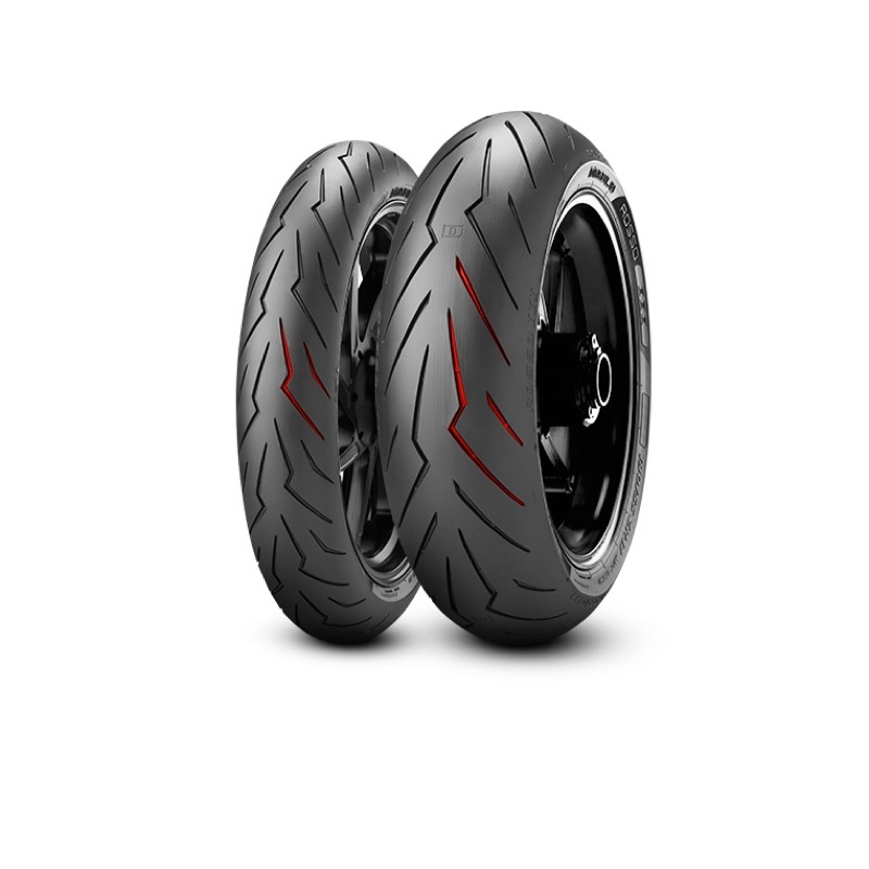 PIRELLI DIABLO ROSSO III 3 TIRE TYRE TAYAR 17" INCH FRONT & REAR 2022 ...