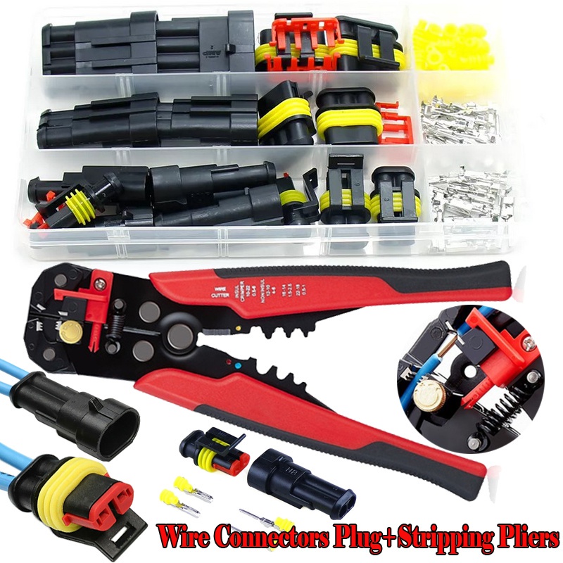 8Set/112PCS Car Connector Plug Terminal Auto Sealed Waterproof ...