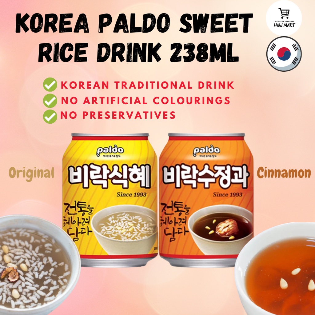 Korea Paldo Shikhye Sweet Rice Drink 238ml Shikhye Sikhye Rice Punch Traditional Sweet Rice ...