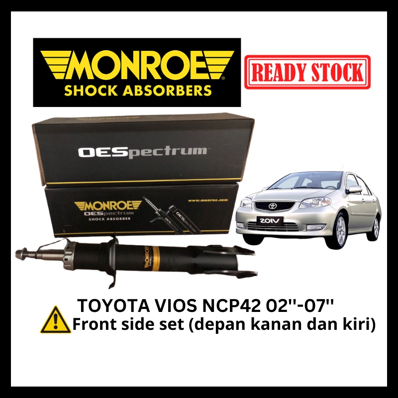 MONROE FRONT Shock Absorber Toyota Vios NCP42 2002-2007 Depan Set Spare ...
