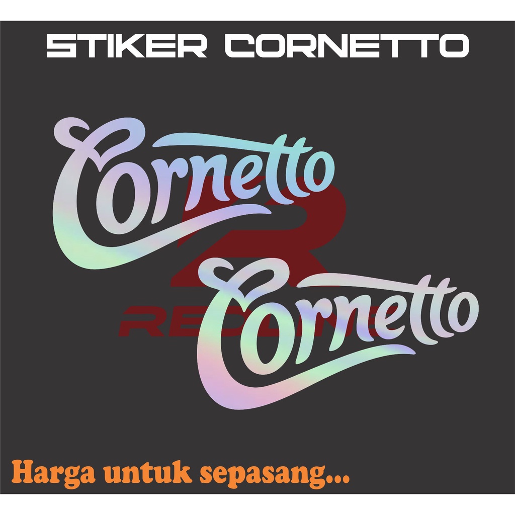 Cornetto STICKERS Corneto Cutting for scoops and other motorbikes ...