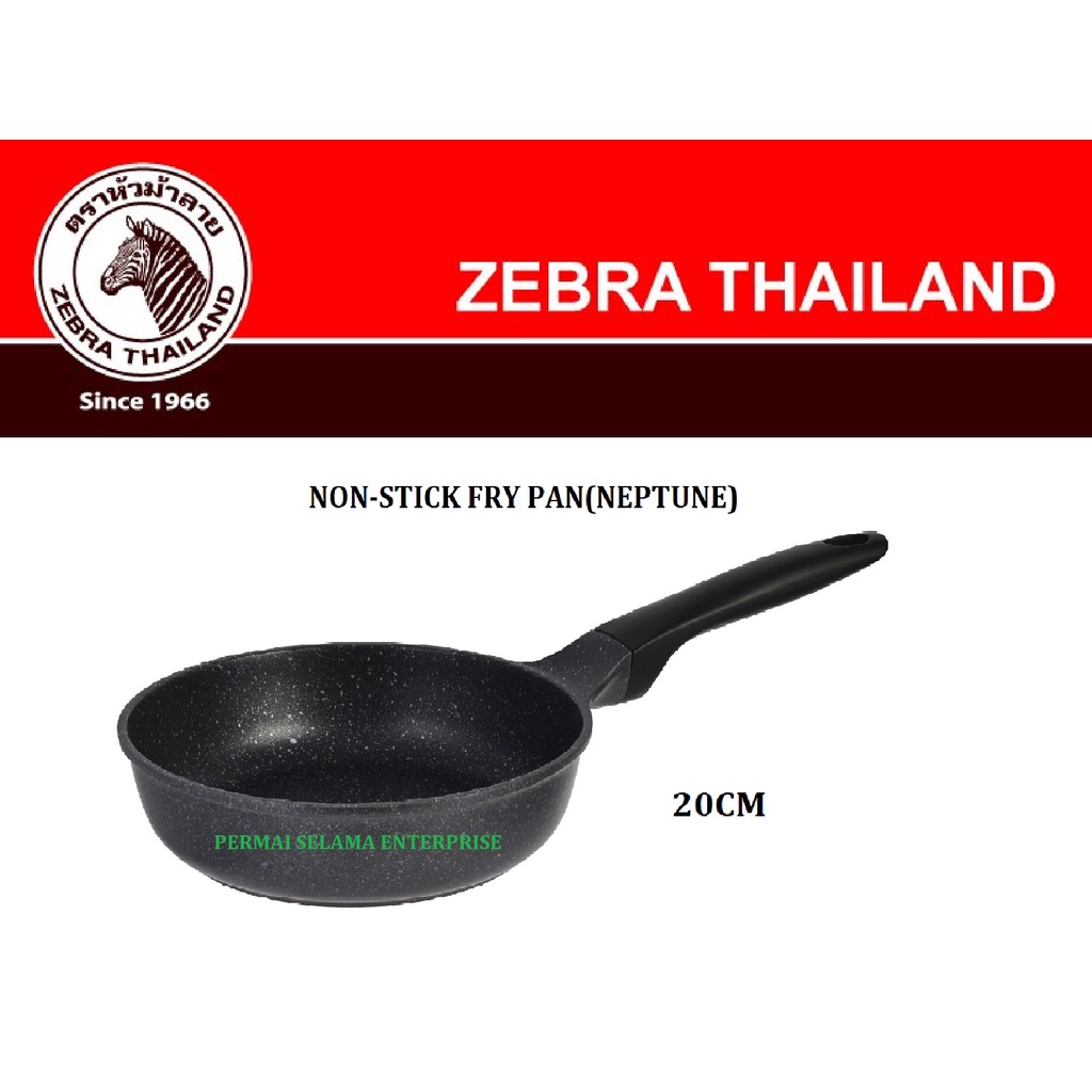 泰国斑马牌 Zebra Thailand 20cm Non-Stick Fry Pan Neptune 174880 | Shopee ...