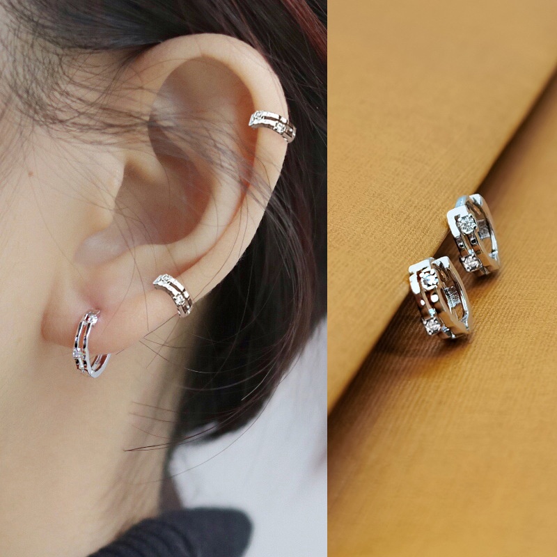 New Ear Bone Stud Women's Premium Small Earrings Ear Bone Ring Earrings ...