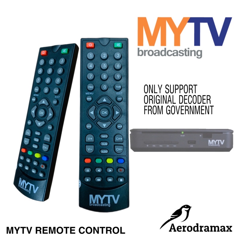 MYTV REMOTE CONTROL (ONLY SUPPORT GOVERNMENT FREE DECORDER) | Shopee Malaysia