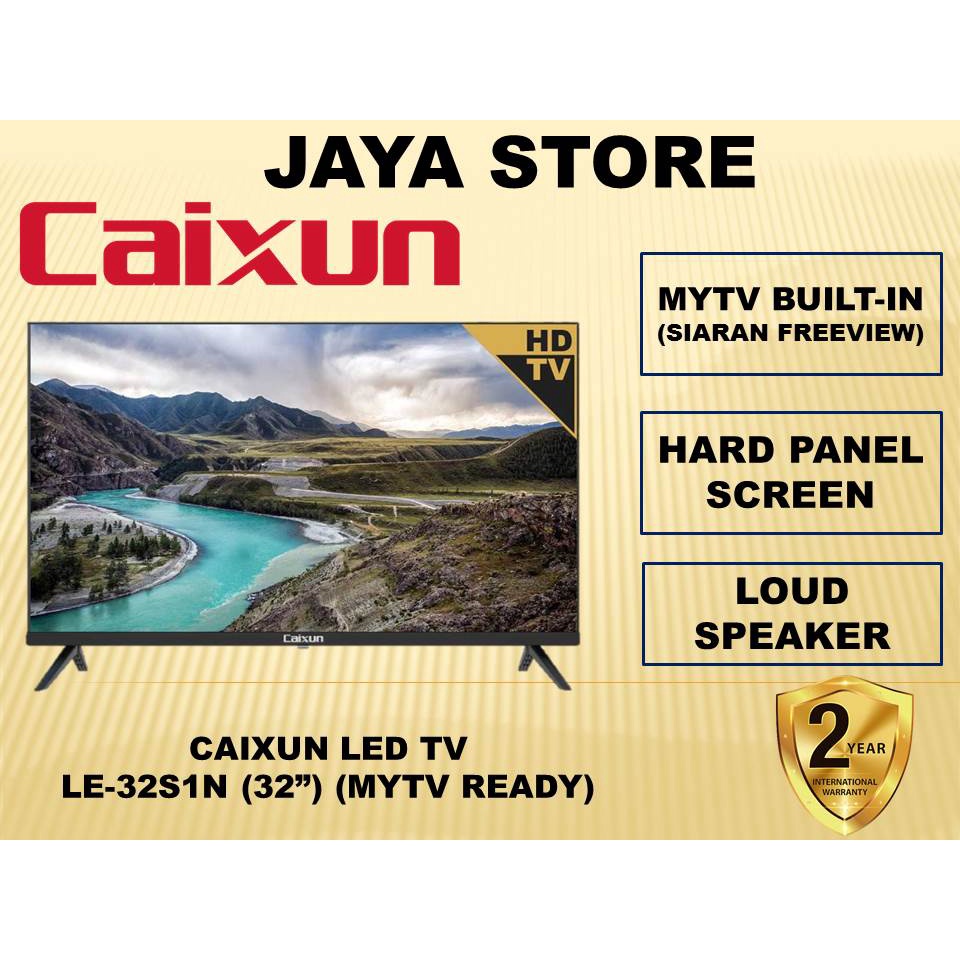 CAIXUN LED TV 32" INCH/INCI LE-32S1N (MYTV READY)(FOC 1M HDMI CABLE ...