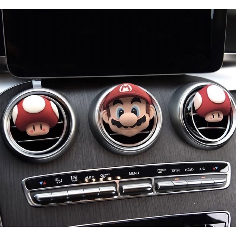 Super Mario 3D cartoon car air freshener clip on air conditioner vent ...