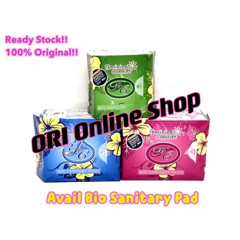 FC Avail Bio Sanitary Pad Herba / Pantiliner / Pad Hijau🍀Biru 🍀Merah🍀 🔥 ...