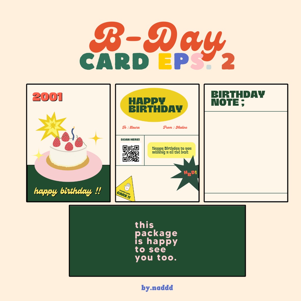 2nd EPISODE BIRTHDAY CARD | Greeting CARD | Custom CARD | Birthday Greeting Card | Shopee Malaysia