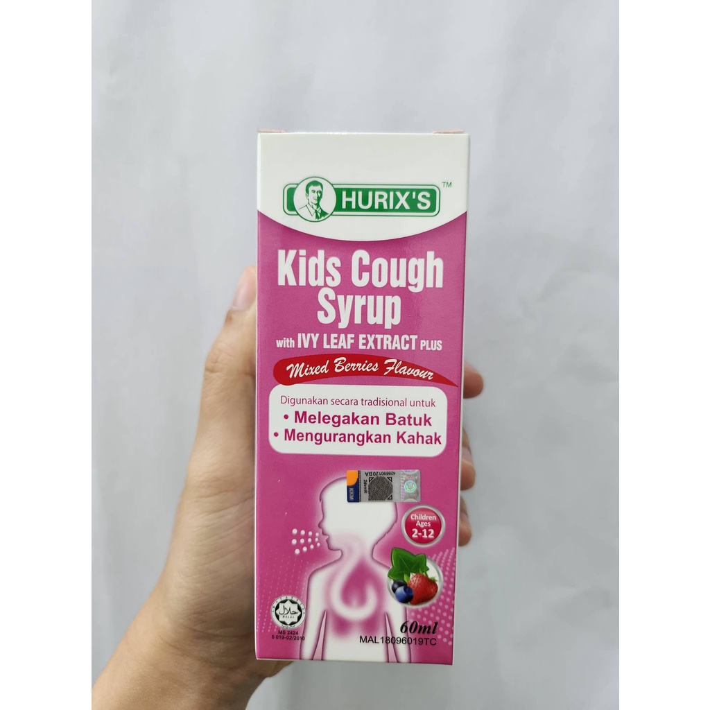 Hurix's Kids Cough Syrup with Ivy Leaf Extract Plus 60ml | Shopee Malaysia