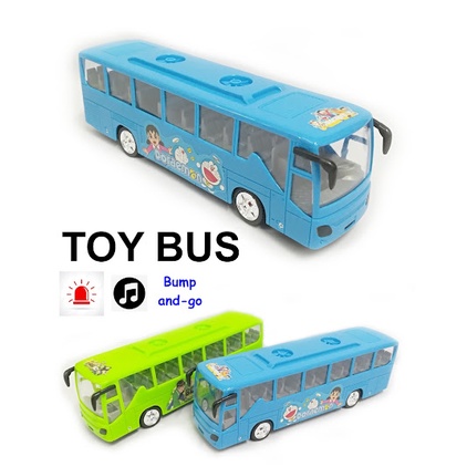TOY BUS WITH MUSIC AND FLASHING LIGHT - BUMP AND GO | Shopee Malaysia