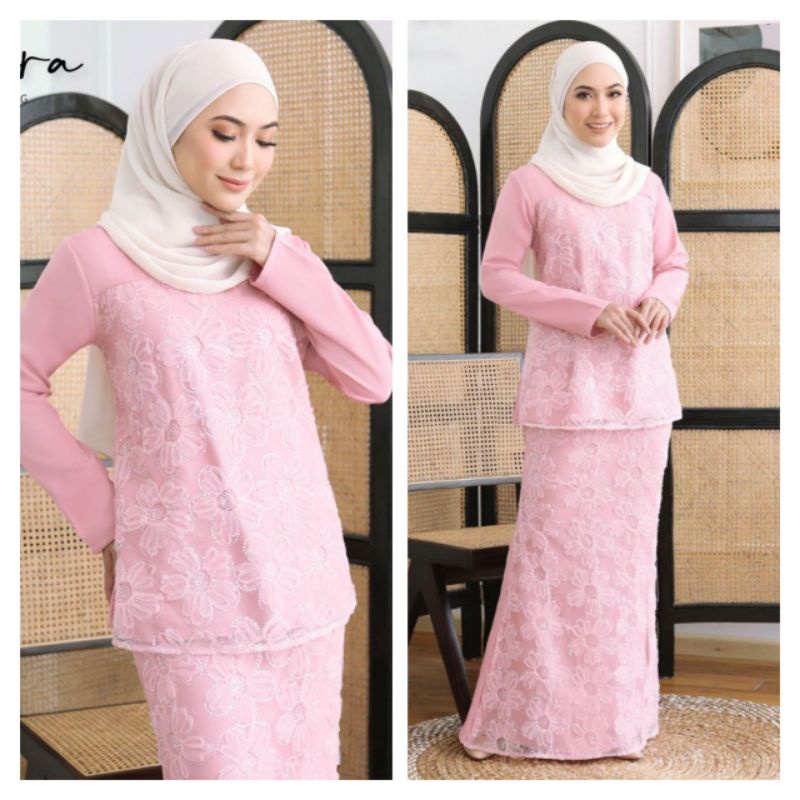 Baju Kurung Lace Clara! 9103 Lace Kurung! Baby Doll Kurung! Sequin Lace Kurung! Baju Bridesmaid ...