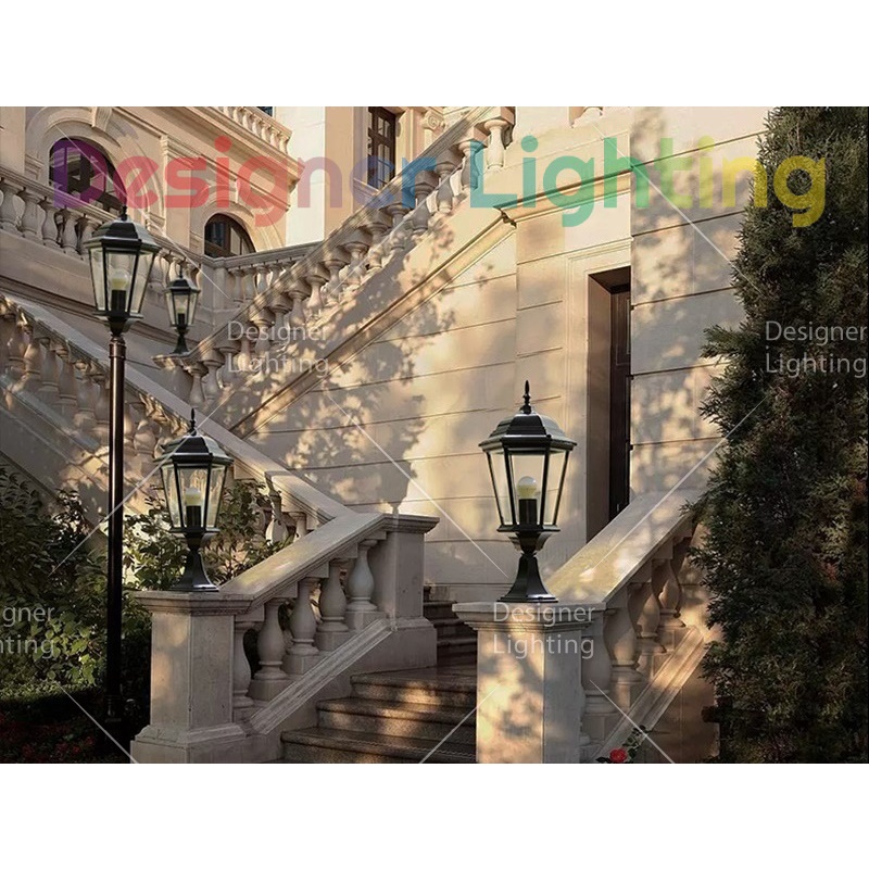 Designer [L Size-Copper] Outdoor Lamp Classic Gate Lamp Pendant Wall ...