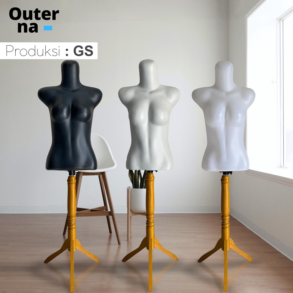 Mannequin Statue of Women's Clothes, Straight Body, Black, Clear butek ...