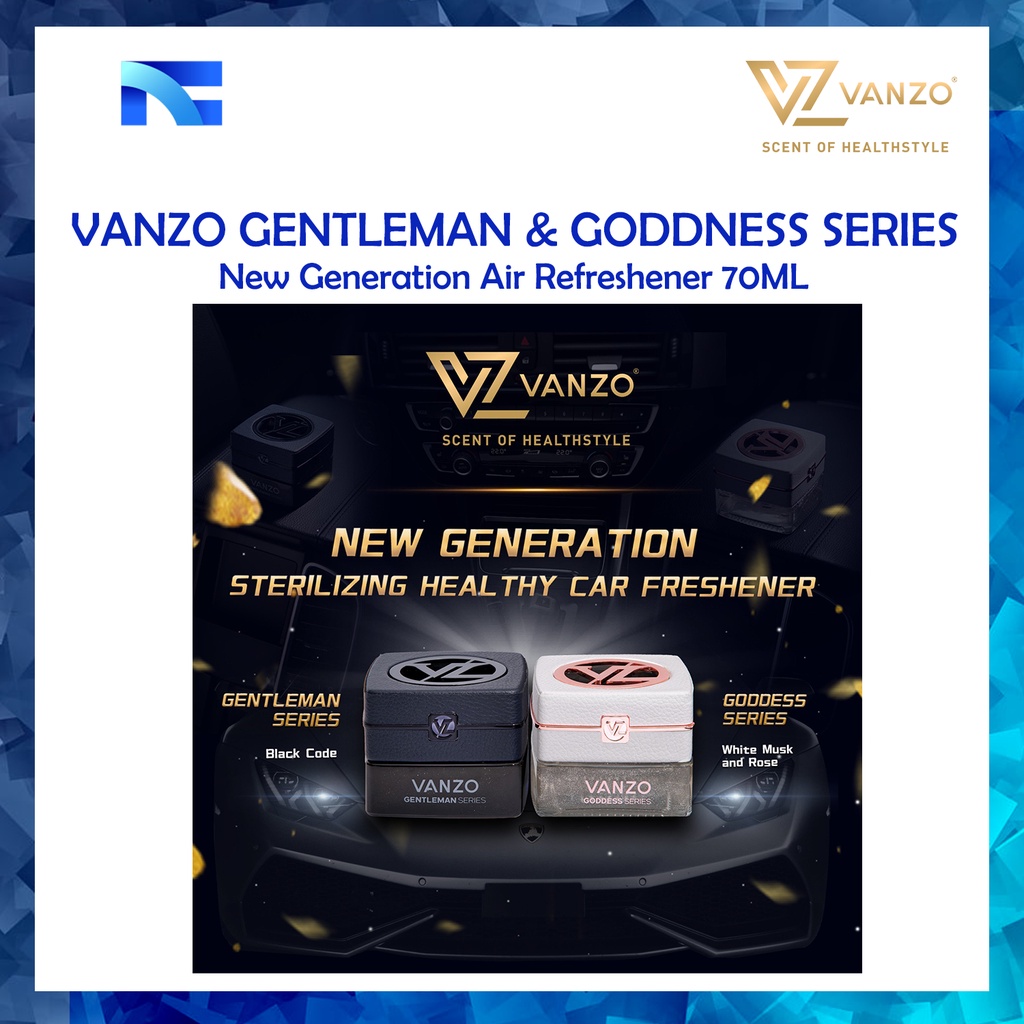 VANZO GODDESS/GENTLEMAN SERIES 70ML AIR REFRESHENER CAR PERFUMES ...