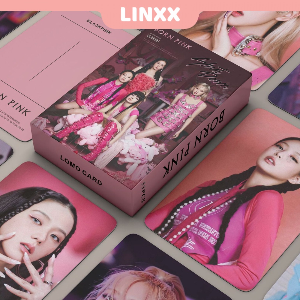 LINXX 55 Pcs BLACK PINK Born Pink Album Lomo Card Kpop Photocards ...