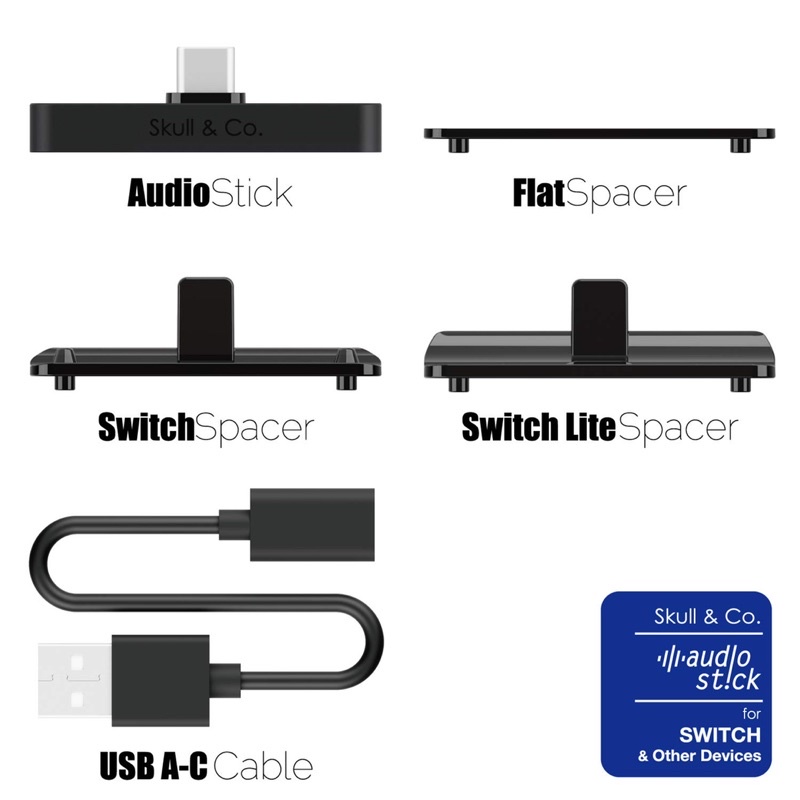 Skull & Co Audio Device. AudioStick Bluetooth 5.0 Transmitter for ...