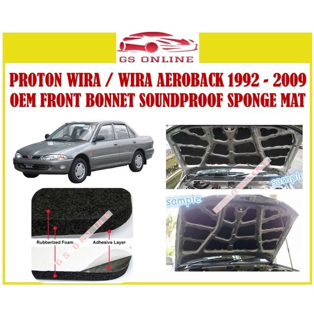 PROTON WIRA WIRA AEROBACK SE 1992 1995 2000 2002 2004 2006 FRONT BONET ...