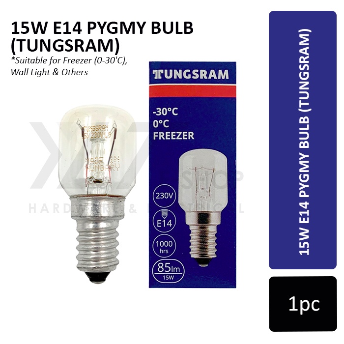 15W E14 PYGMY BULB (TUNGSRAM) / Freezer Bulb / Salt Bulb (Lampu peti sejuk) | Shopee Malaysia