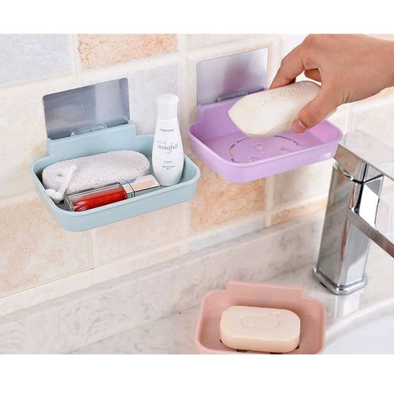 Wall Mounted Sticky Soap Holder Without Nails Emoji Emoticon Smile ...