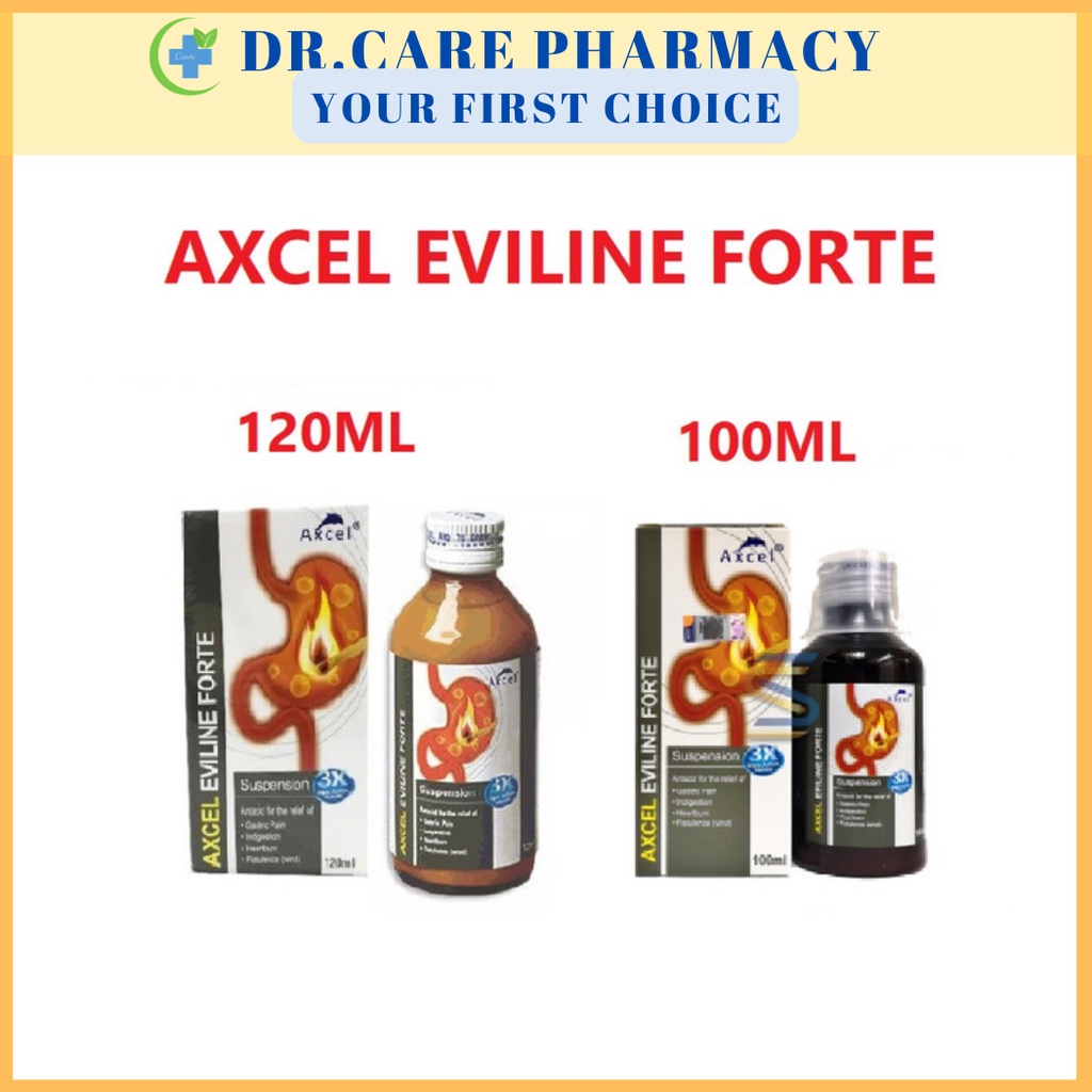 UBAT GASTRIK / UBAT ANGIN [AXCEL EVILINE FORTE SUSPENSION 120ML / 100ML ...