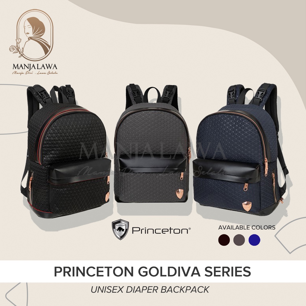 [NEW ARRIVAL!!] Princeton Goldiva Series Diaper Backpack Laptop Multi ...