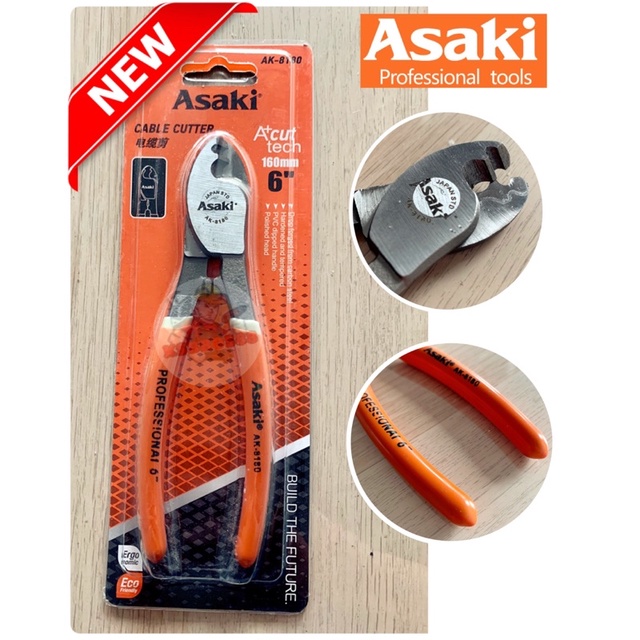 ASAKI AK-8180 CABLE CUTTER HEAVY DUTY CARBON STEEL CABLE CUTTER _SIZE ...