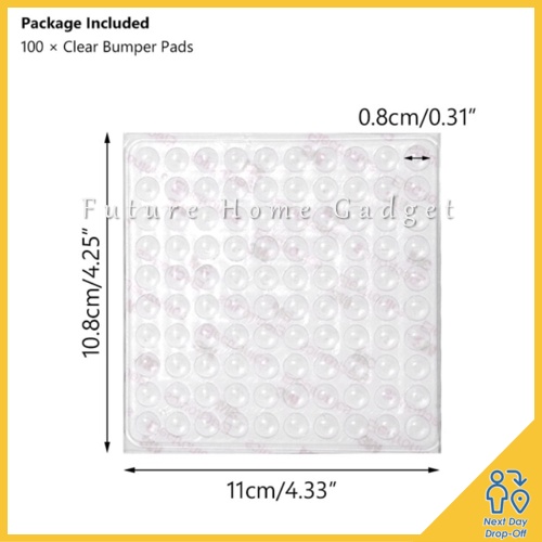 【READY STOCK】 3M Adhesive Transparent Buffer Pads Cabinet Door Bumpers ...