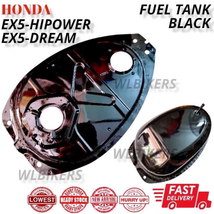 HONDA EX5 HIPOWER EX5 DREAM PETROL FUEL TANK MINYAK TANK BLACK -HOT ...