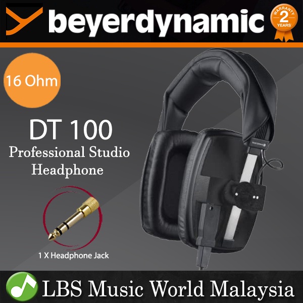 Beyerdynamic Dt 100 16 Ohm Monitor Closed Back Headphones For Eng Efp