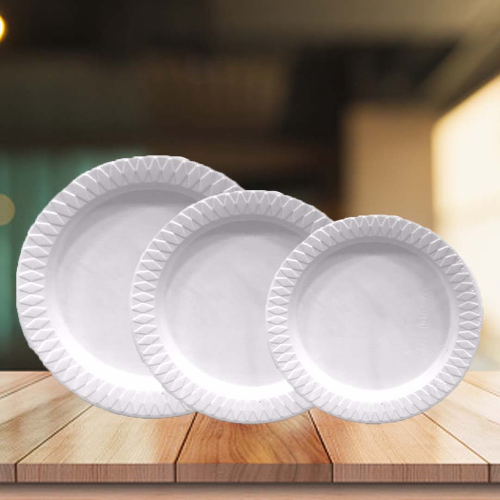 White Plastic Plate (Various Sizes) | Shopee Malaysia
