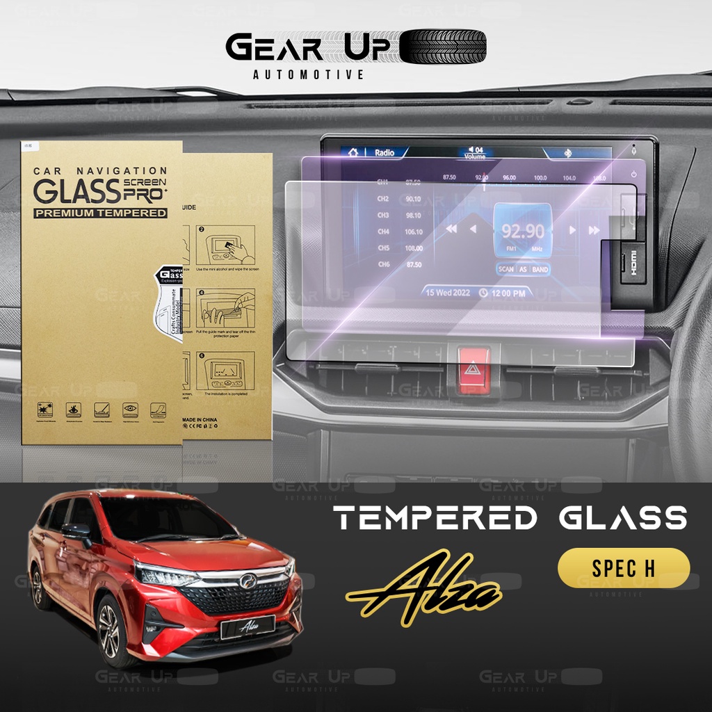 [𝗧𝗘𝗠𝗣𝗘𝗥𝗘𝗗 𝗚𝗟𝗔𝗦𝗦] PERODUA NEW ALZA BARU 2022 2023 Screen Protector ...