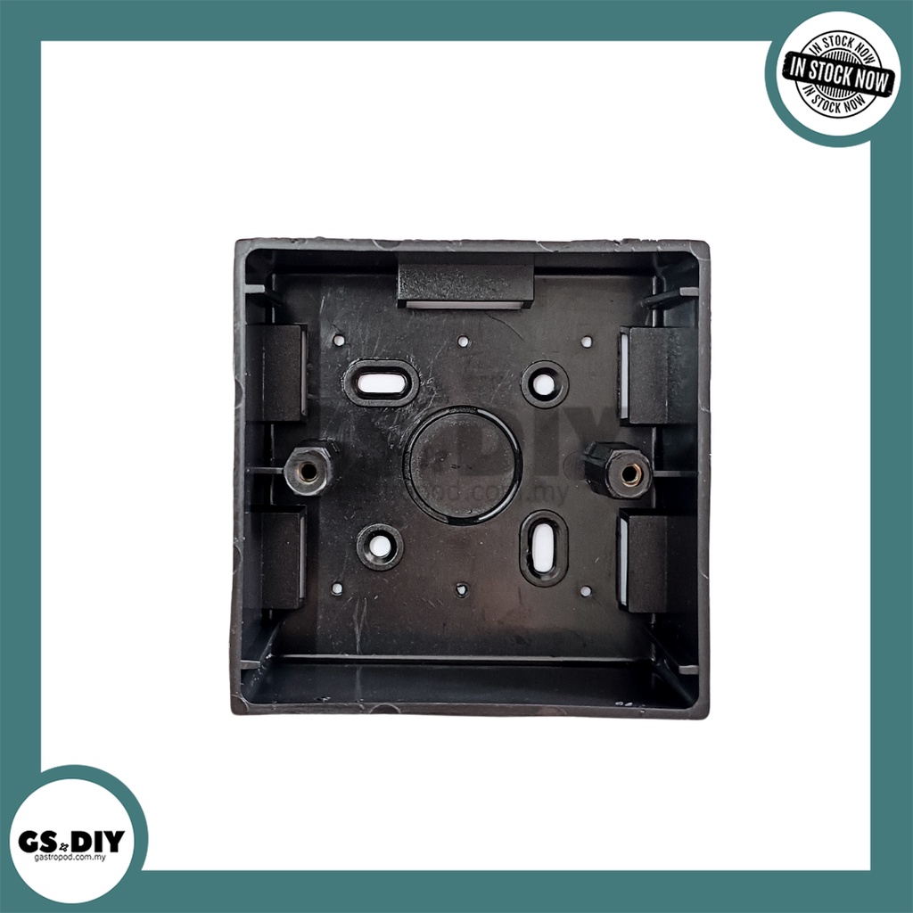 🏷️PVC Black Surface Nut Box 3x3 Switch Box PVC Box Special For Black ...