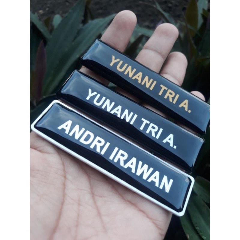 Resin acrylic chest Name board/MAKASSAR Name BOARD/Name tag/chest Name ...
