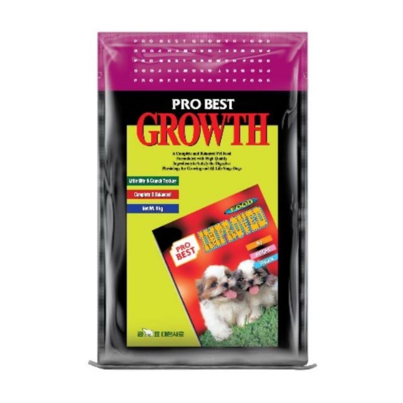 PRO BEST GROWTH ( LITTLE BITE & CRUNCH TEXTURE, COMPLETE BALANCE) 8KG ...