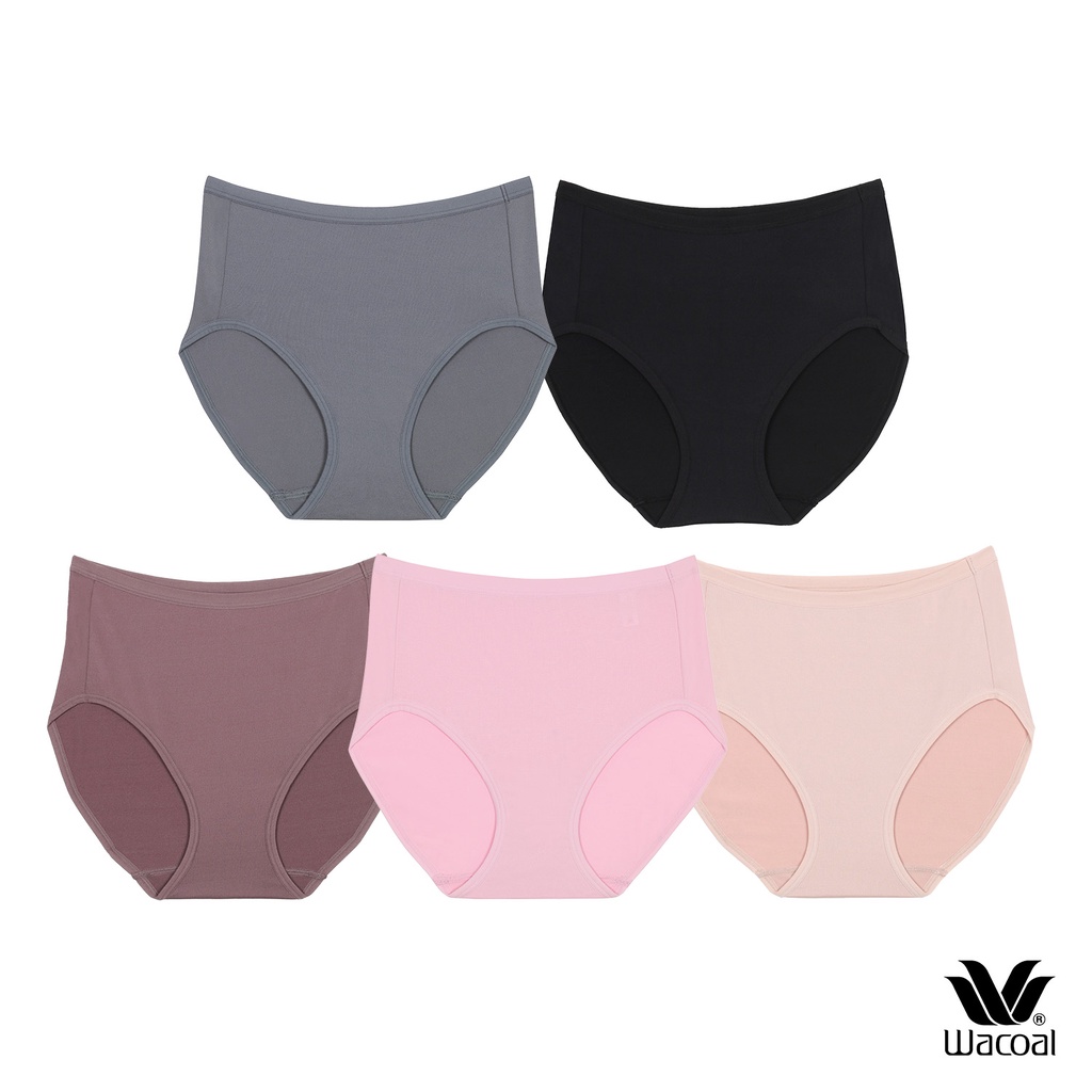 Wacoal Short Panty Pack Of 5 Full Body Pattern WU4F34 Assorted Colors ...