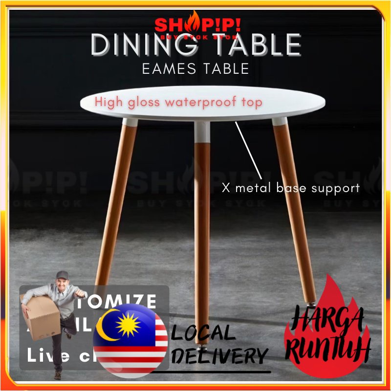 Shopipi Eames dining Round Table/meja makan/coffee table/meja kopi ...