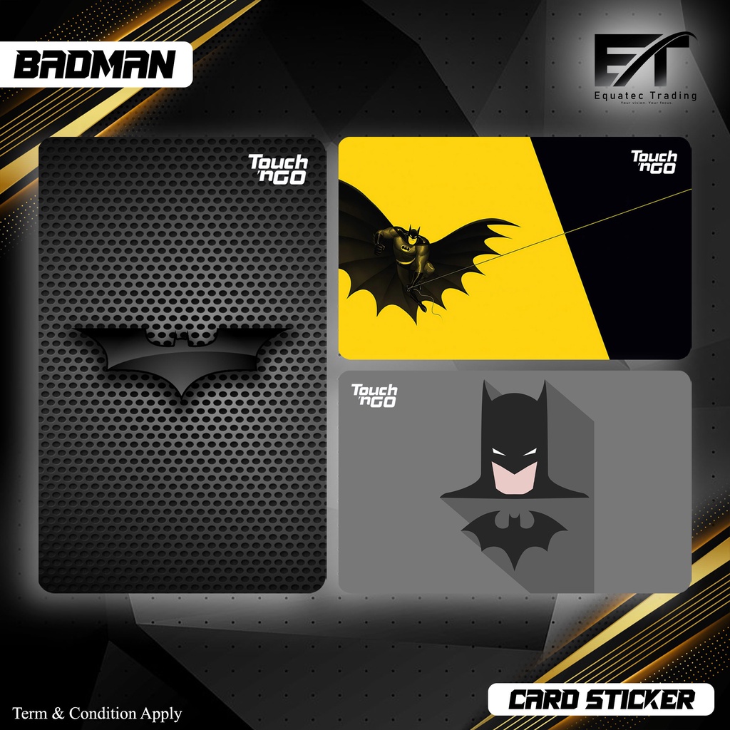 BATMAN - Touch n Go Card Sticker Cover (Waterproof, High Quality) ,TNG ...