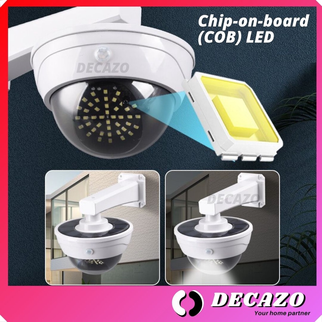 Lampu Solar Kamera Palsu LED Dummy Cctv Fake Solar Monitor Outdoor ...