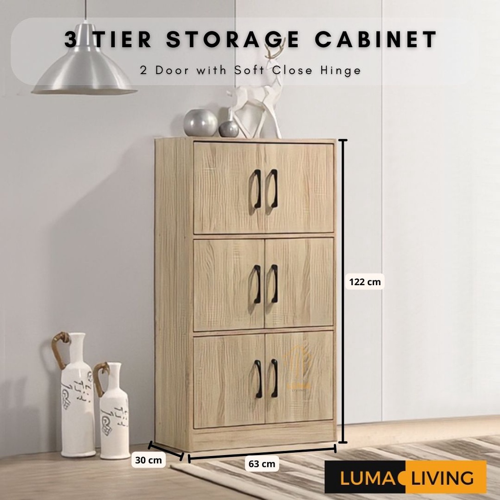 LUMA Living 5 Tier File Cabinet Almari Buku 10 Pintu Storage Cabinet 10 ...